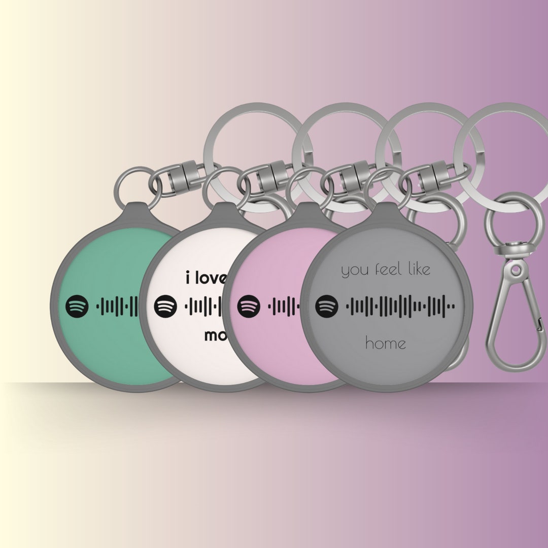 Custom Song Keychain, Personalized Scannable Music Keychain, Valentines ...