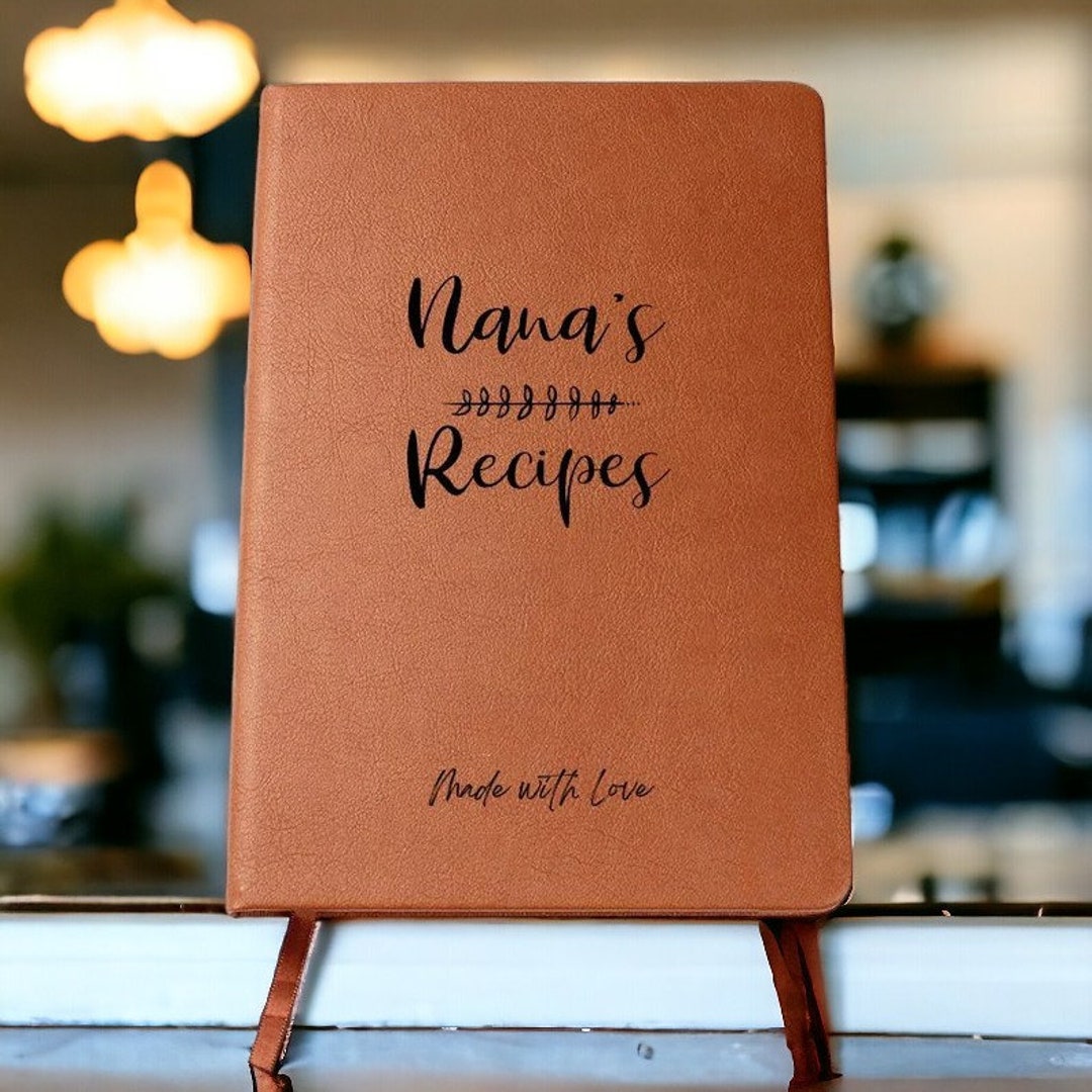 Custom Recipe Book, Family Heirloom Cookbook, Custom Cookbook, Leather ...