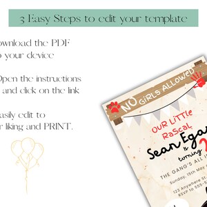 The Little Rascals Birthday Invitation, Little Rascal Children's ...