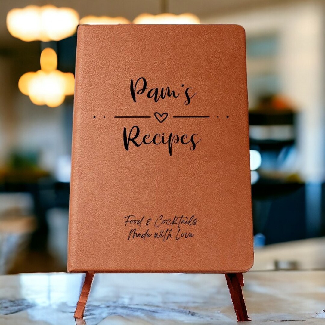 Custom Recipe Book, Family Heirloom Cookbook, Custom Cookbook, Leather ...