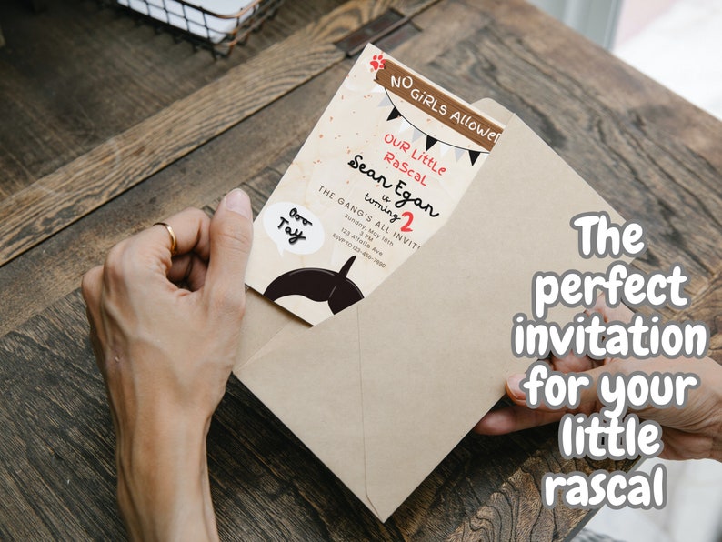 The Little Rascals Birthday Invitation Our Gang Invitation - Etsy