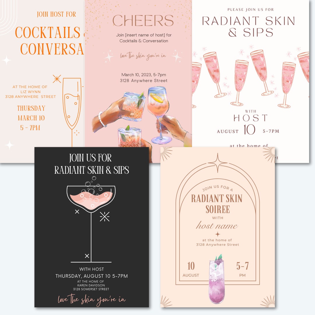 Business Party Invitation Template Bundle, Business Party Evites ...