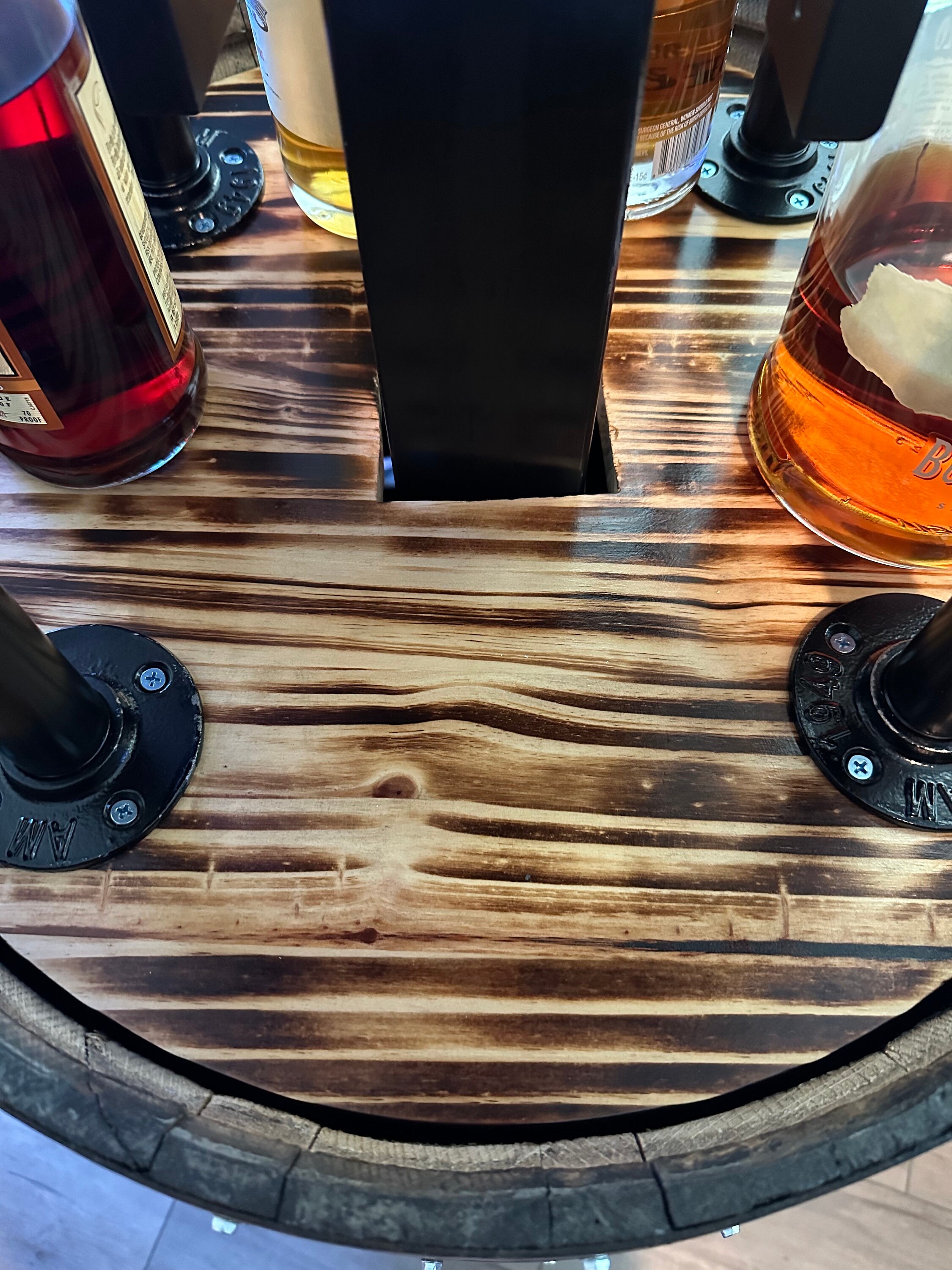 Motorized Bourbon Barrel Liquor Cabinet patent Pending With Remote and ...