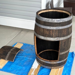 Rustic Bourbon Barrel Fire Pit Propane BTO - Etsy