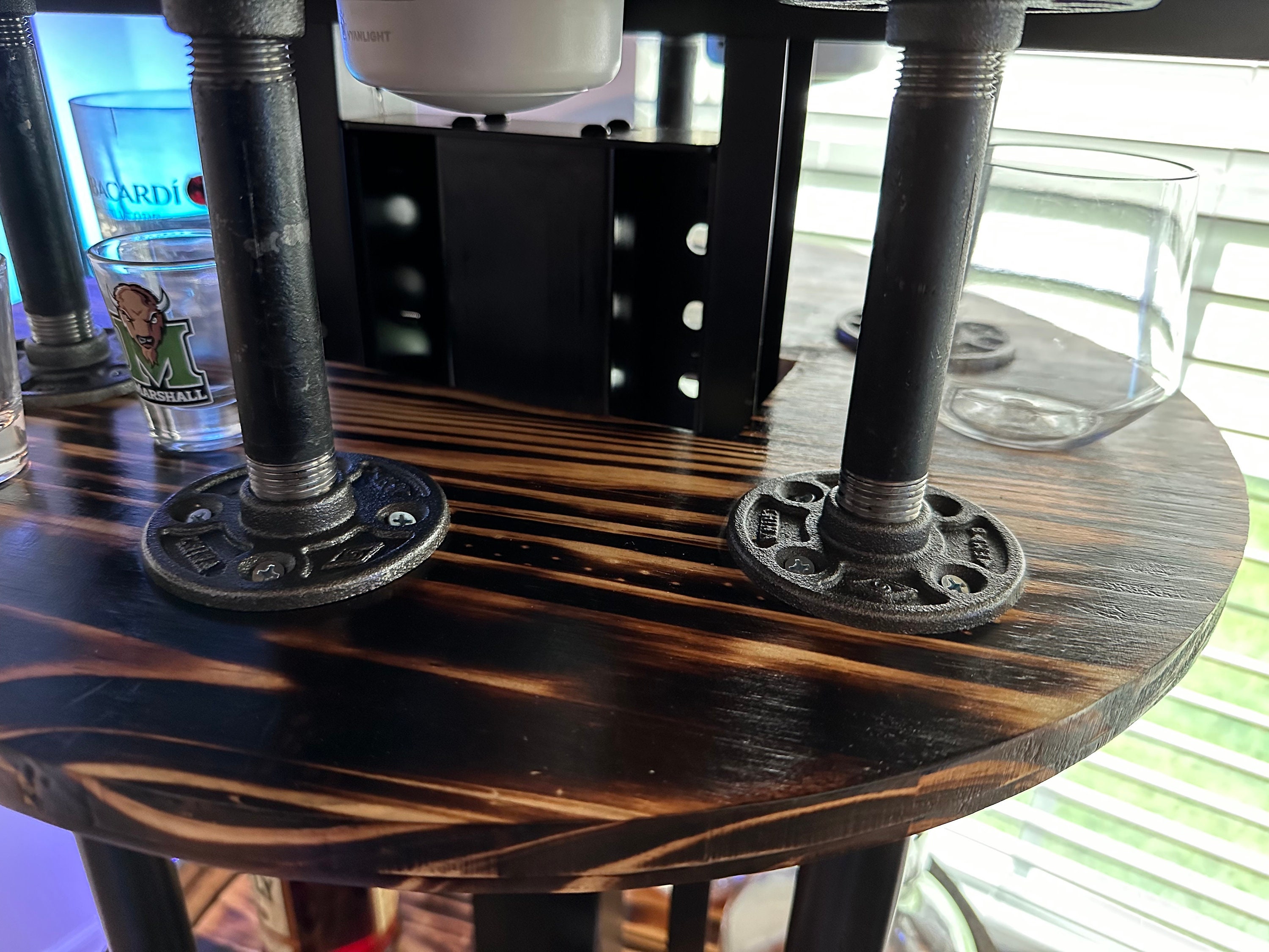 Motorized Bourbon Barrel Liquor Cabinet patent Pending With Remote and ...