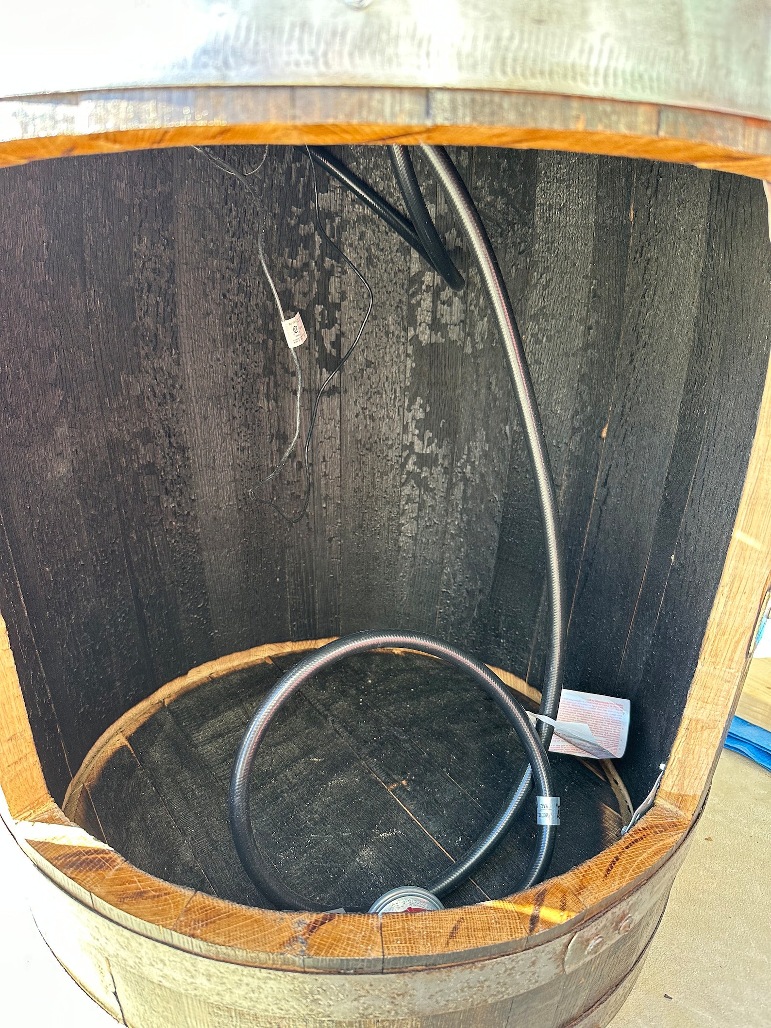 Rustic Bourbon Barrel Fire Pit Propane BTO - Etsy