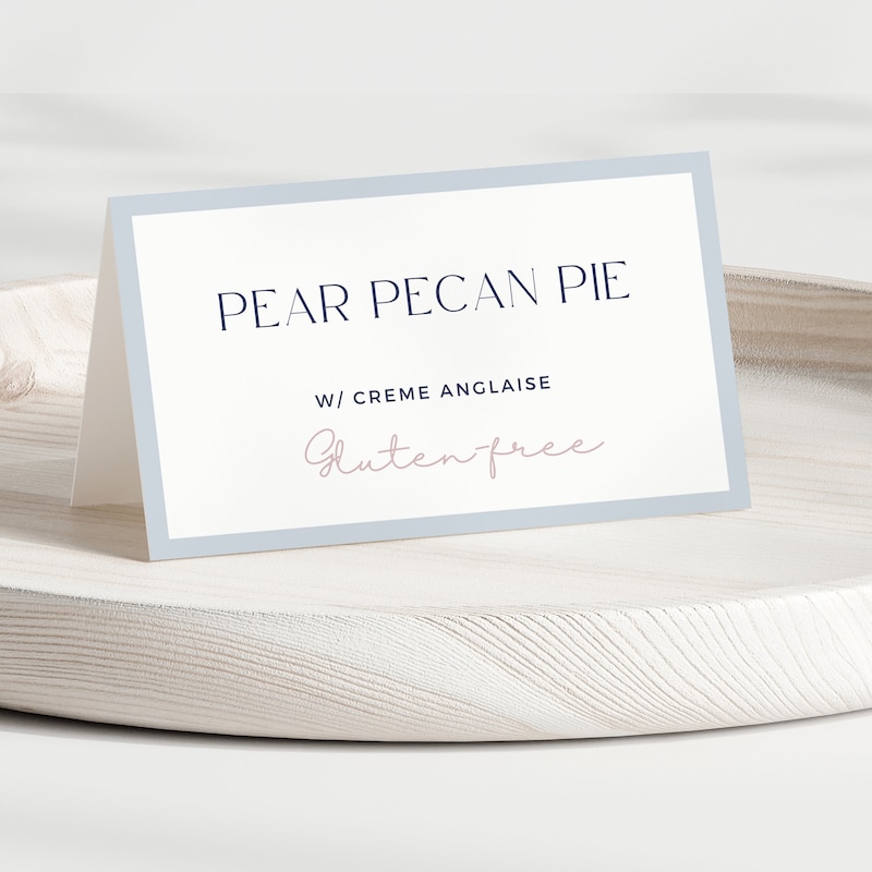 Buffet Menu Tags - Etsy