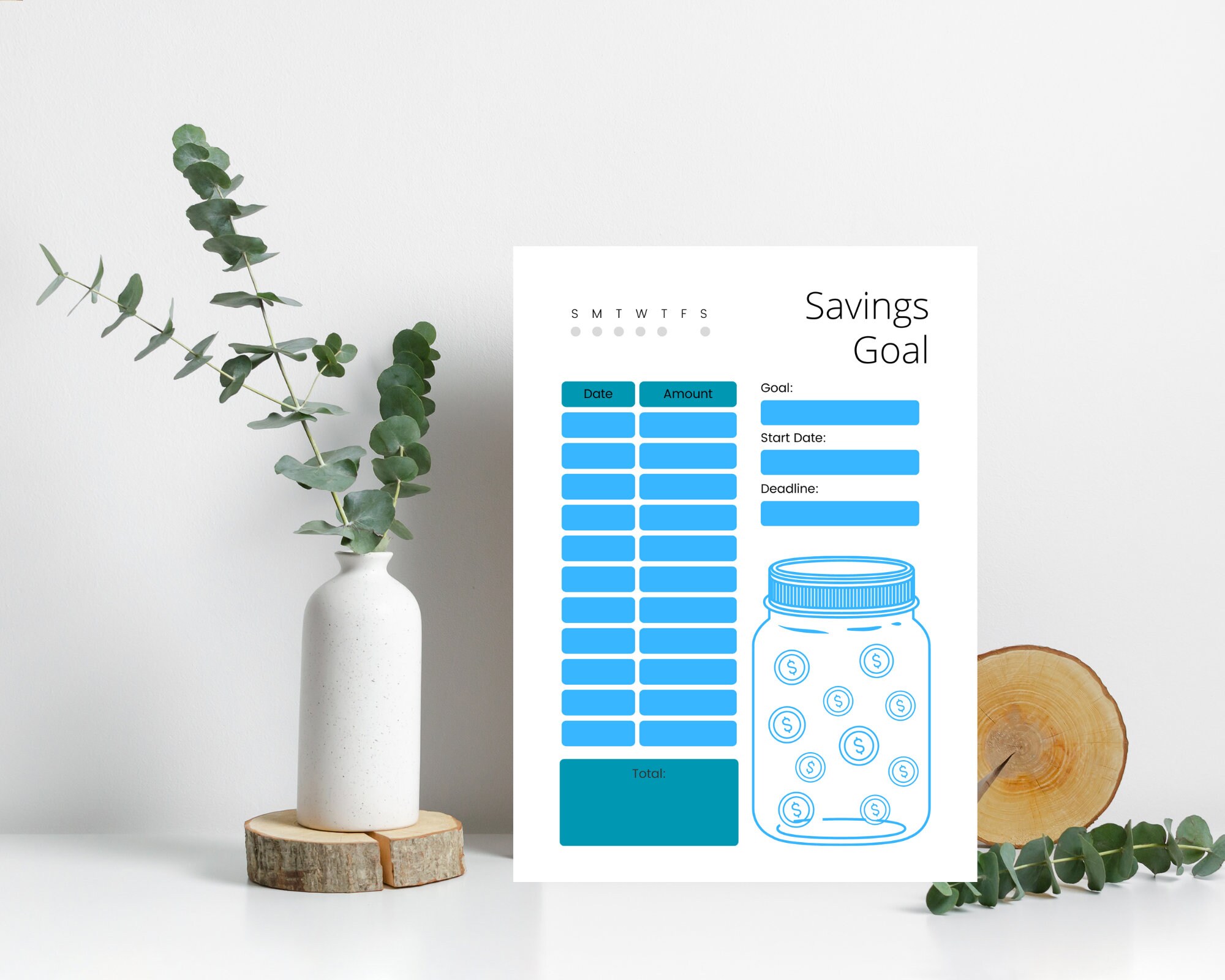 Savings Planner Printable Budget Planner Budget Planner Digital Budget ...