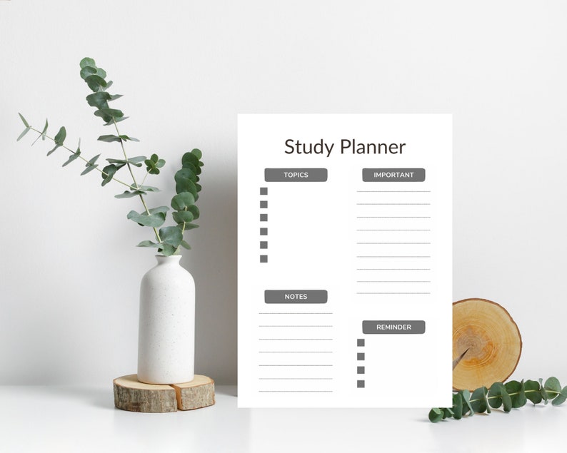 Student Planner Digital Academic Planner Academic Tracker Lecture ...