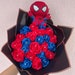 Spider-man Bouquet, Eternal Roses, Bouquet,roses Bouquet, Blue & Red ...