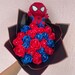 Spider-man Bouquet, Eternal Roses, Bouquet,roses Bouquet, Blue & Red ...
