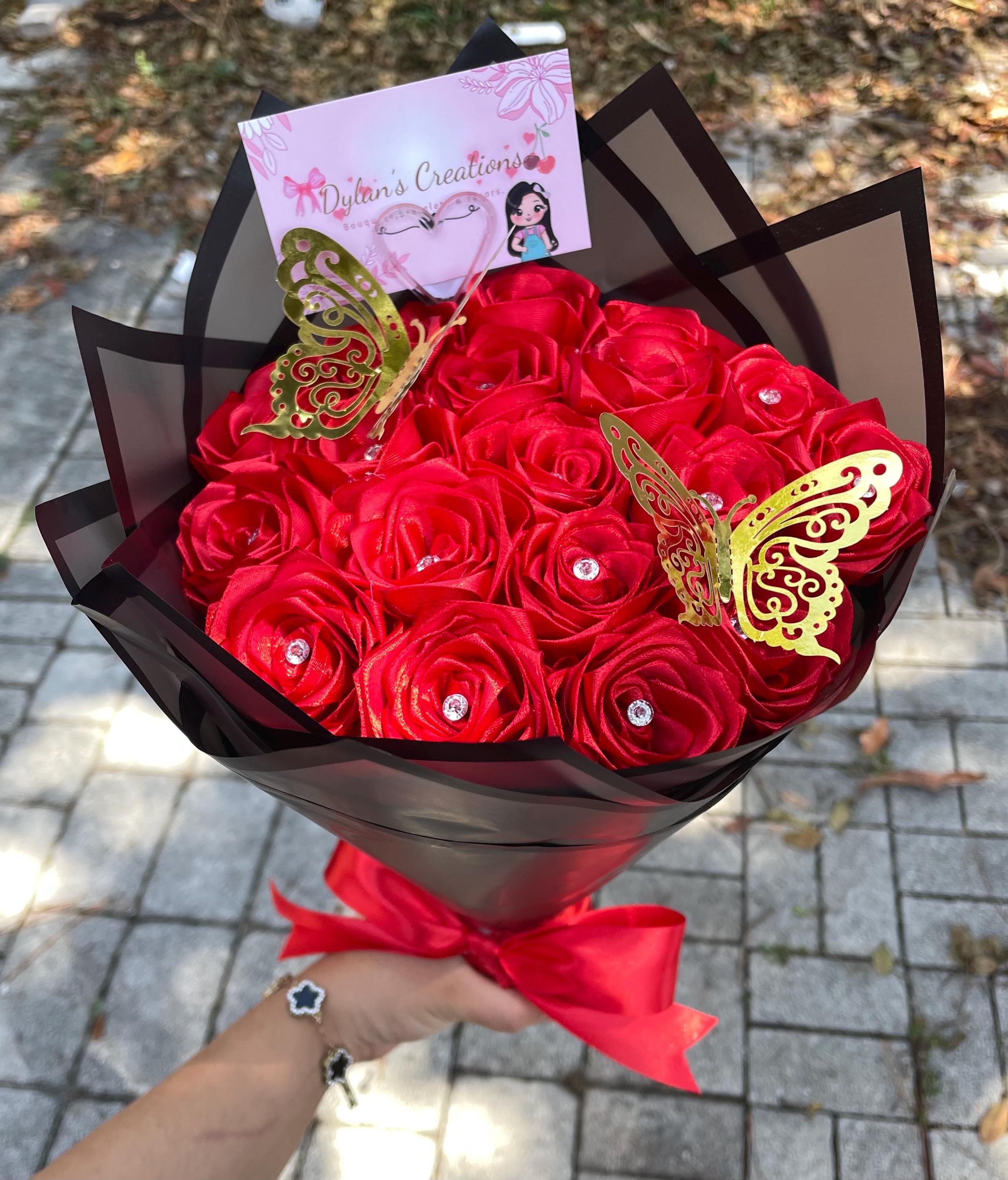 Eternal Roses, Red Roses, Ramo Buchón, Rosas Eternas - Etsy