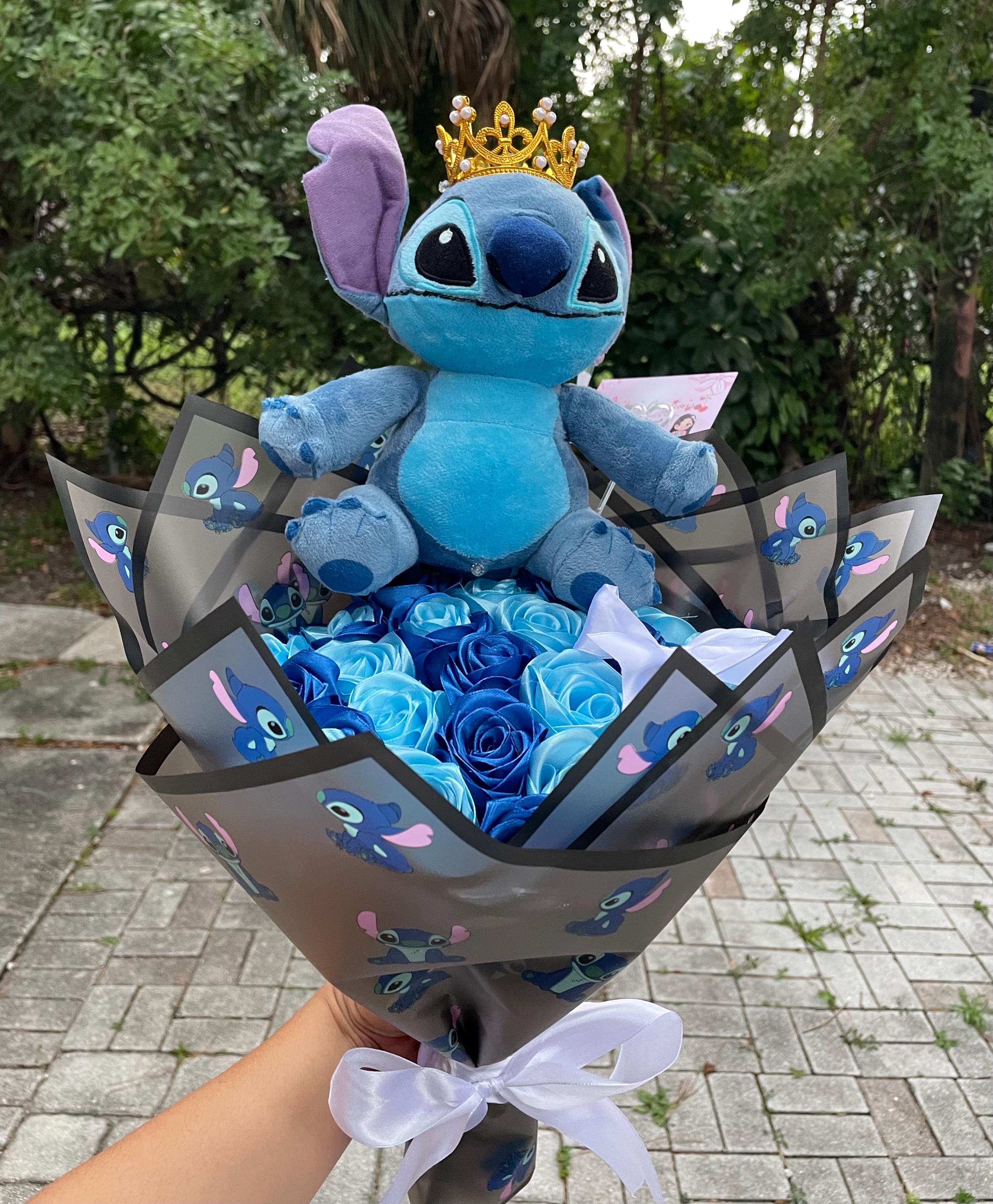 Stitch Bouquet, Eternal Roses, Ramo Buchón - Etsy