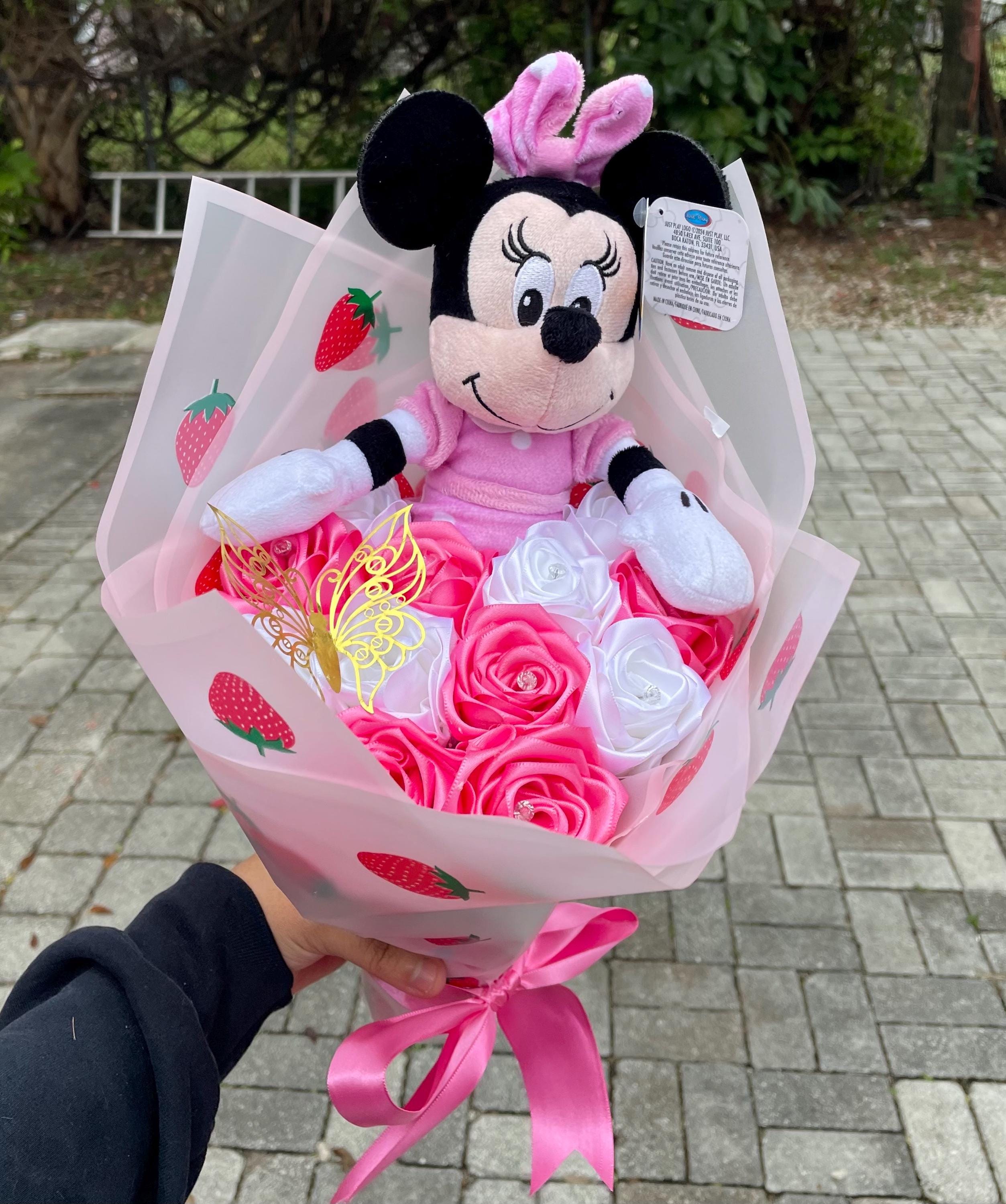 Minnie Mouse, Bouquet, Rosas Eternas, Eternal Roses. - Etsy