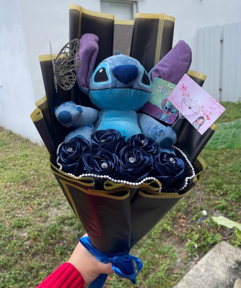 Stitch Bouquet, Eternal Roses, Rosas Eternas, Blue Roses - Etsy
