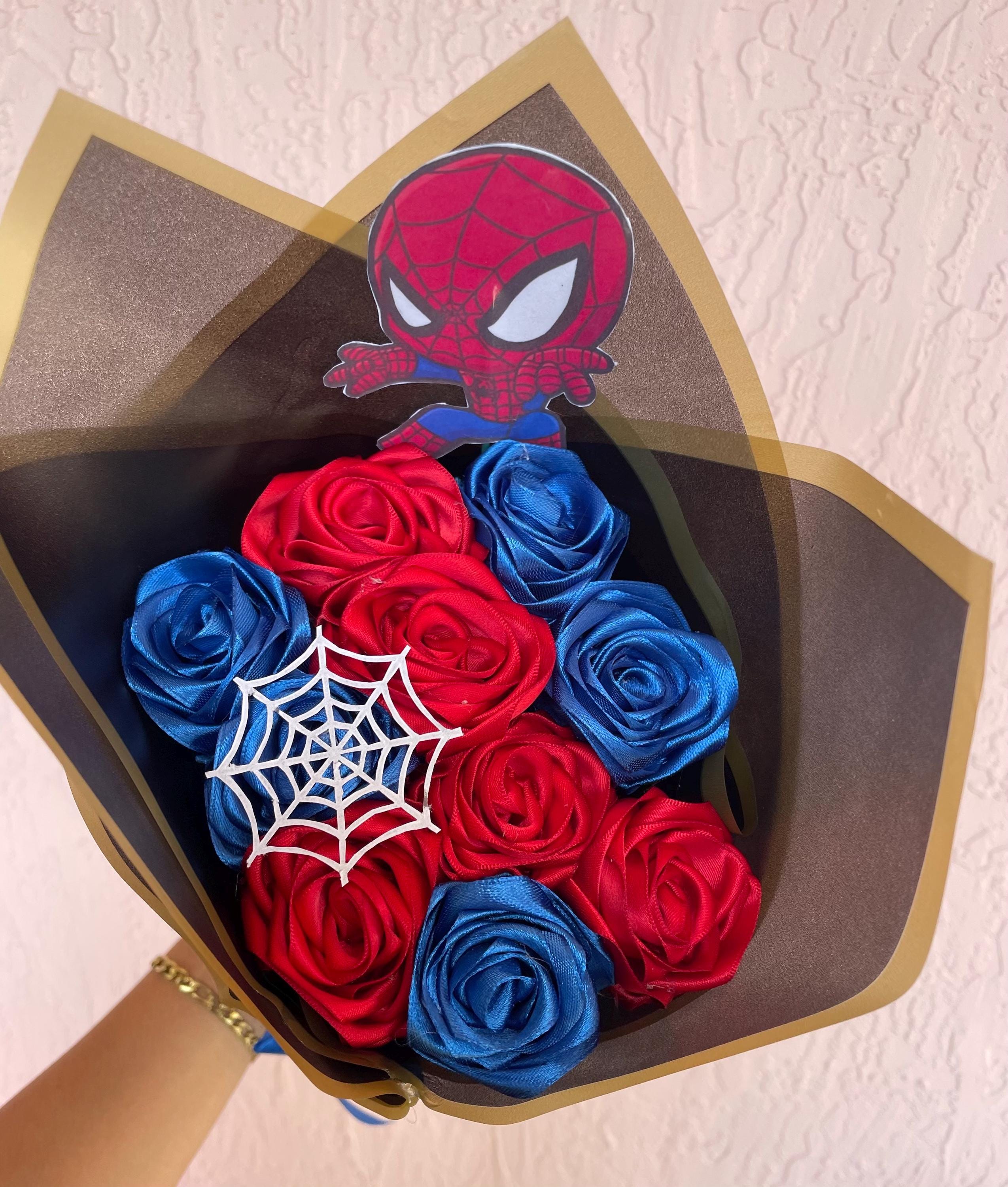 Spiderman Bouquet, Rosas Eternas, Eternal Roses - Etsy