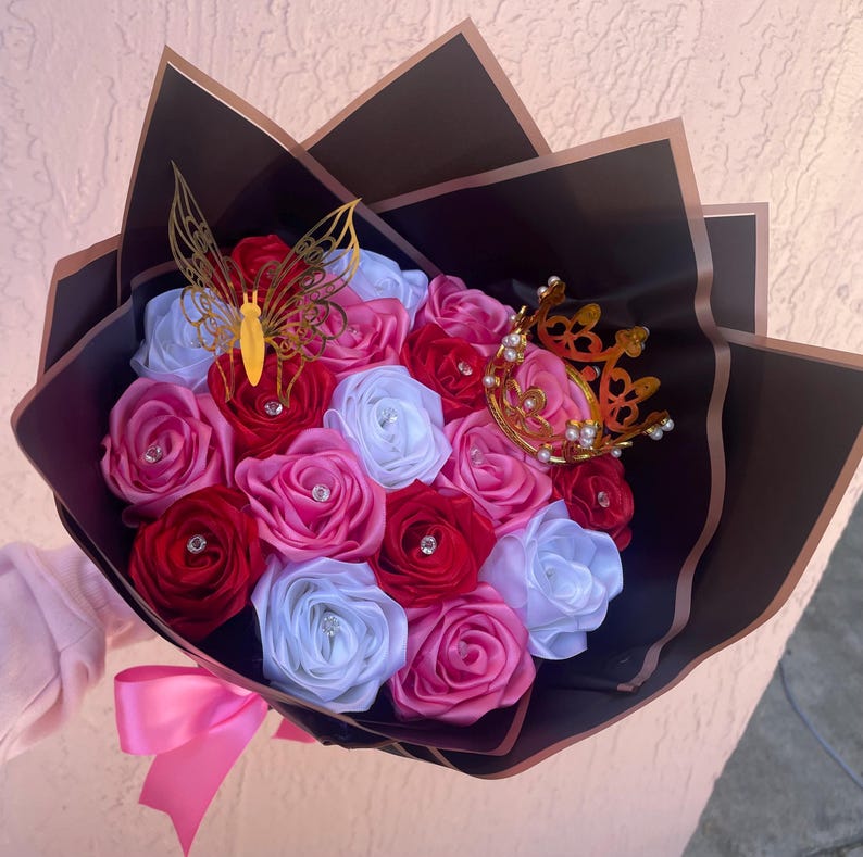 Eternal Roses, 18 Roses, Rosas Eternas, Ramo Buchón - Etsy