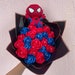 Spider-man Bouquet, Eternal Roses, Bouquet,roses Bouquet, Blue & Red ...
