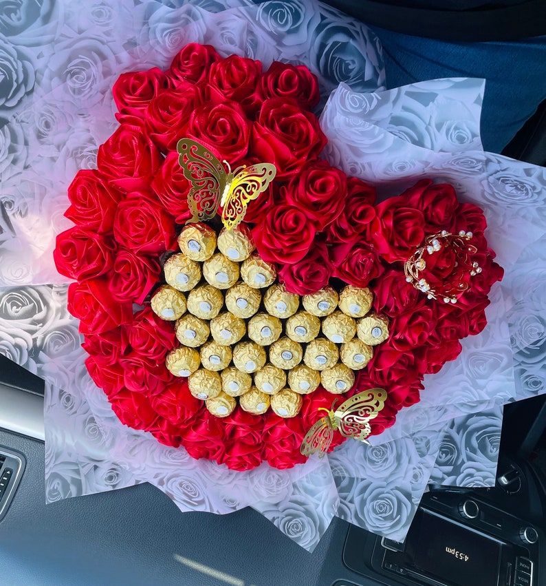 Eternal Roses, Bouquet,roses Bouquet, Red,pink and Ivory, Gift, Ramo ...