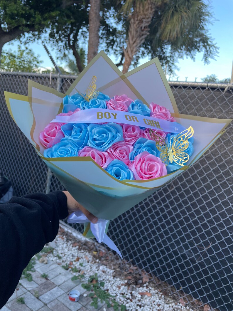 Eternal Roses, Bouquet,gender Reveal, Ramo Buchón - Etsy