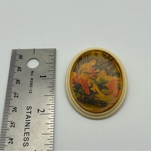 Vintage Baroque Renaissance Romantic Lovers Oval Brooch Unique Rare ...
