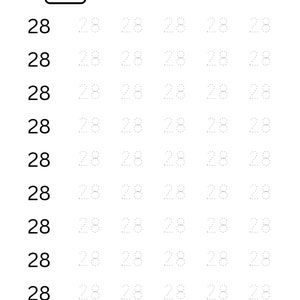 Preschool Activity Worksheet - Number Tracing - 1 to 50 - Etsy
