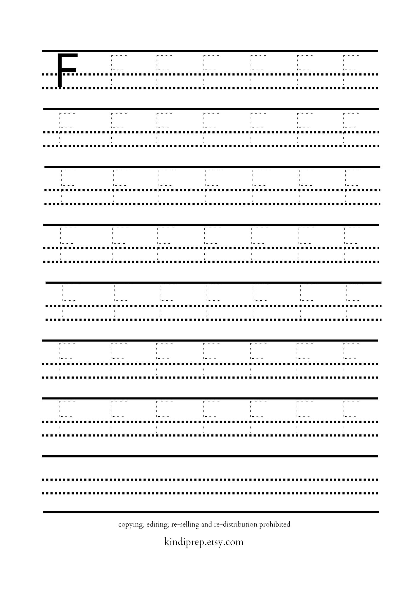 Tracing ABC Preschool Activity Worksheet, Capital Letters - Etsy