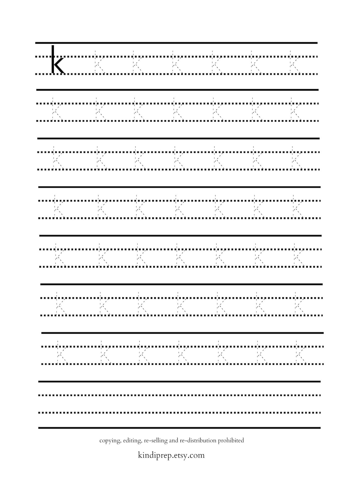 Tracing ABC Preschool Activity Worksheet, Small Letters - Etsy