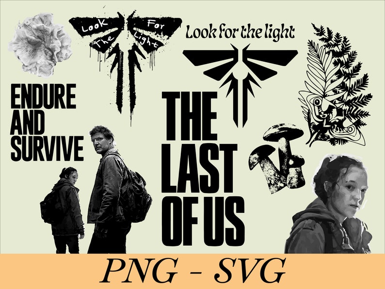 The Last of Us Graphics Package Icons Png, Svg, -DIGITAL DOWNLOAD- Cut ...