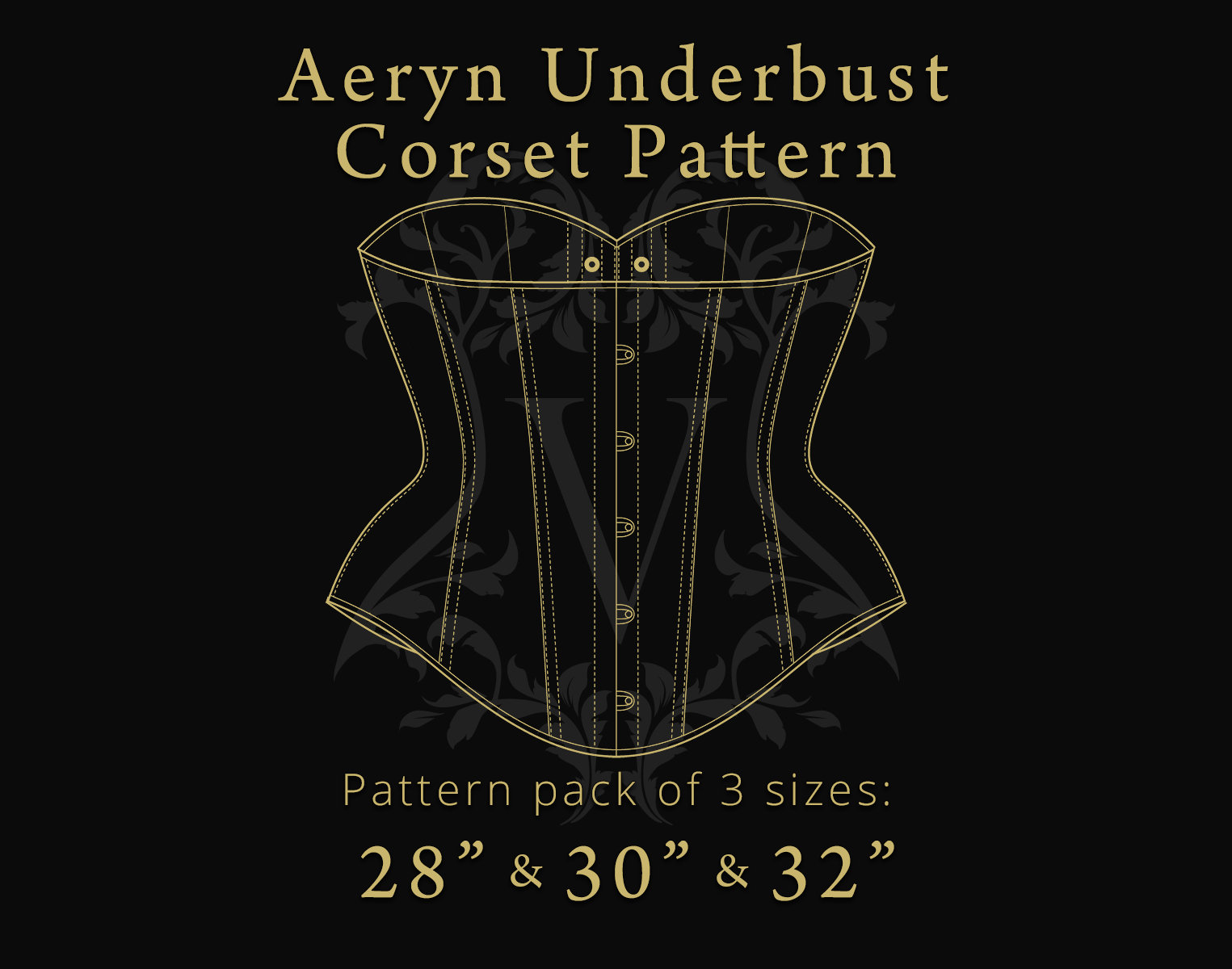 Simple Underbust Corset Pattern