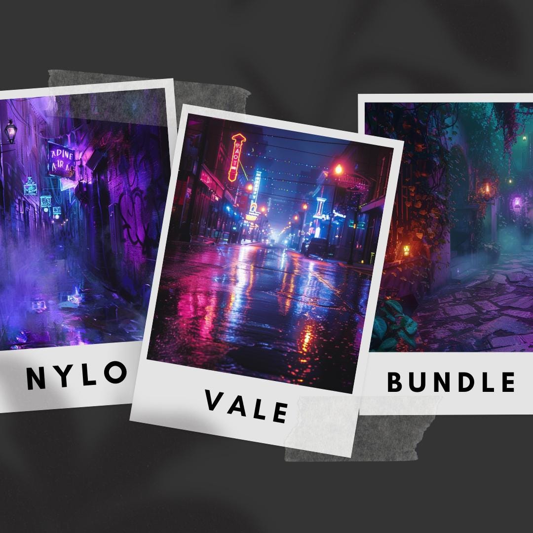 The Neon Alleyways Collection | Urban Surreal Digital Wall Art ...