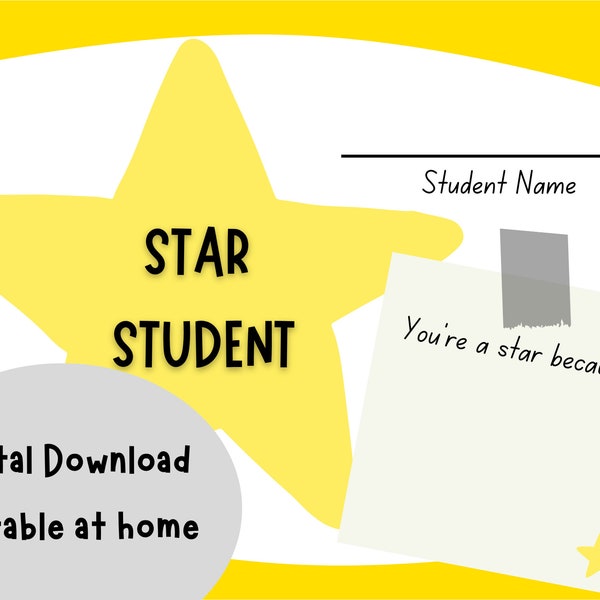 Star Student - Etsy