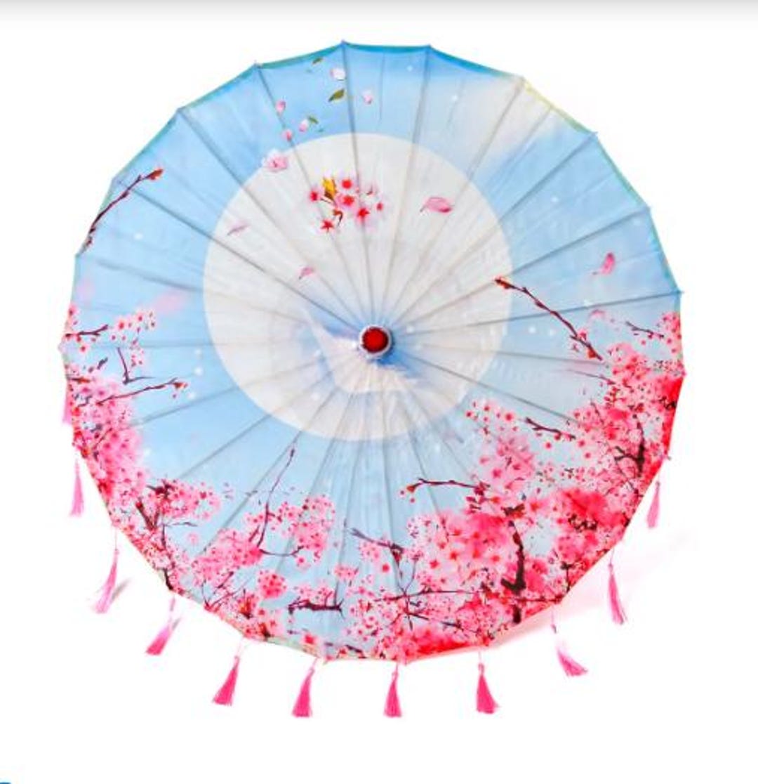 Light Pink Floral Sunshade Parasol (not for Use in Rain) - Etsy