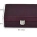 Purple Woven Embossed Faux Leather Jewelry Box With Mirror and Lock - Etsy