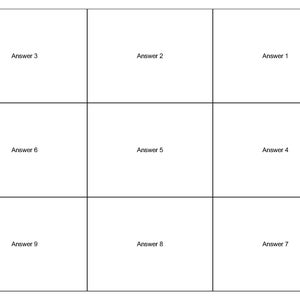 Flash Card Fillable Form, 3x3 - Etsy