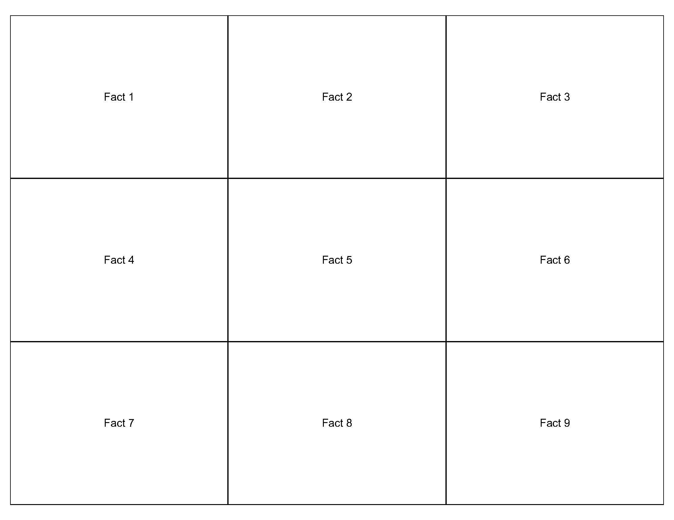 Flash Card Fillable Form, 3x3 - Etsy