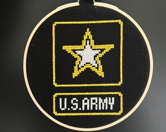 Army Soldier American Flag PDF Cross Stitch Pattern - Etsy