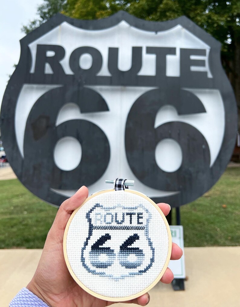 Route 66 PDF Digital Cross Stitch Pattern - Etsy