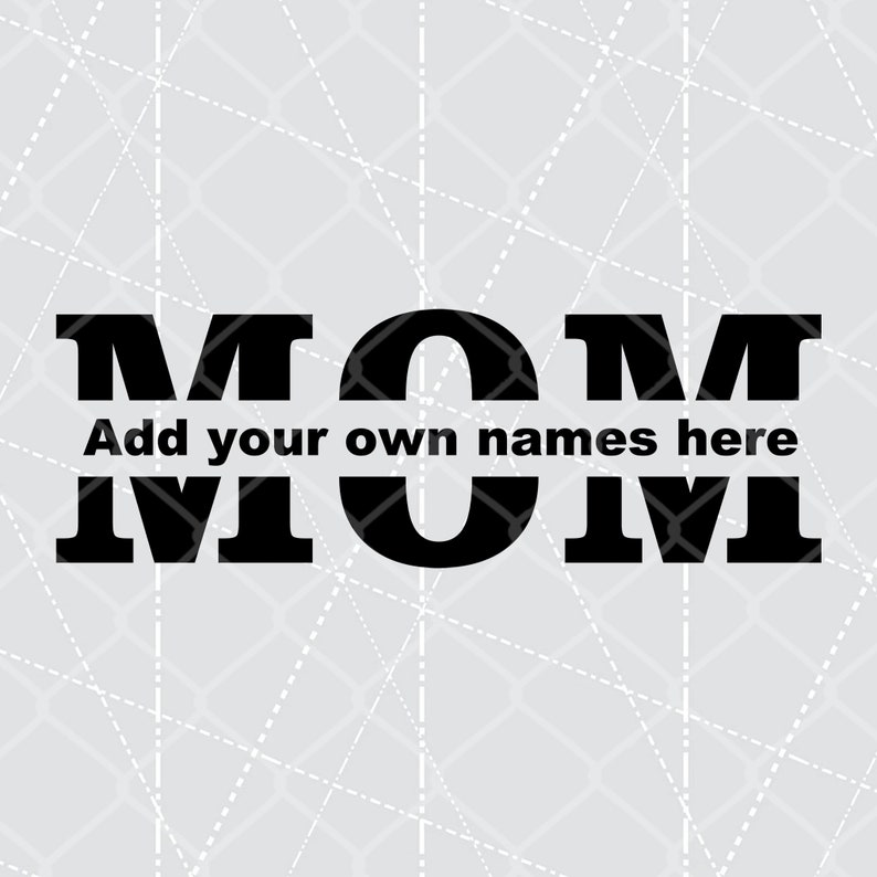 Mom Monogram Mum Monogram Split Monogram - Etsy