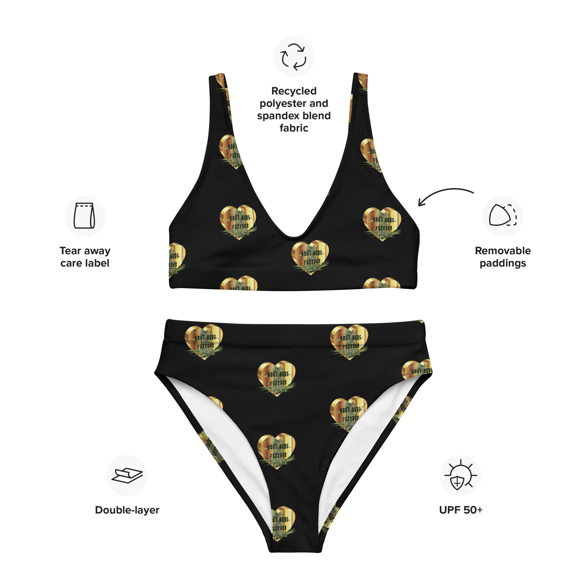 Traje Weed Rave Bikini Best Buds Conjunto a juego de - Etsy México