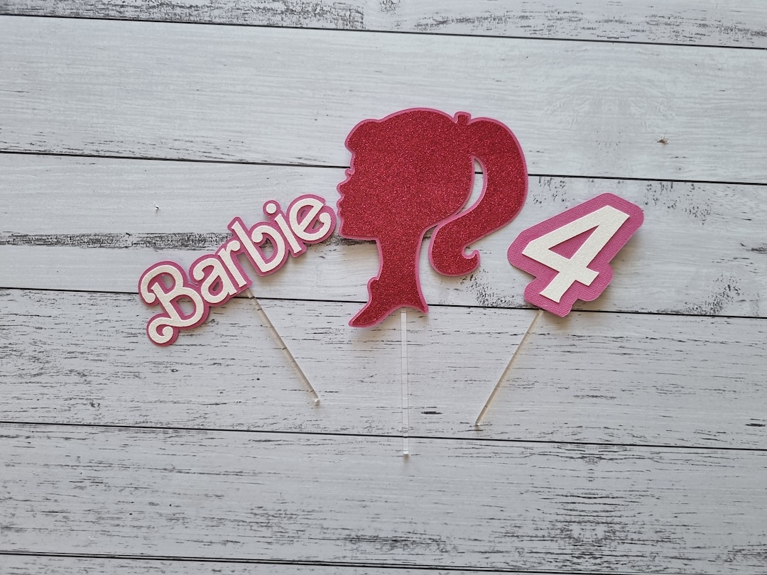 Barbie Inspired Cake Topper | Personalised/custom Name & Age - Etsy ...