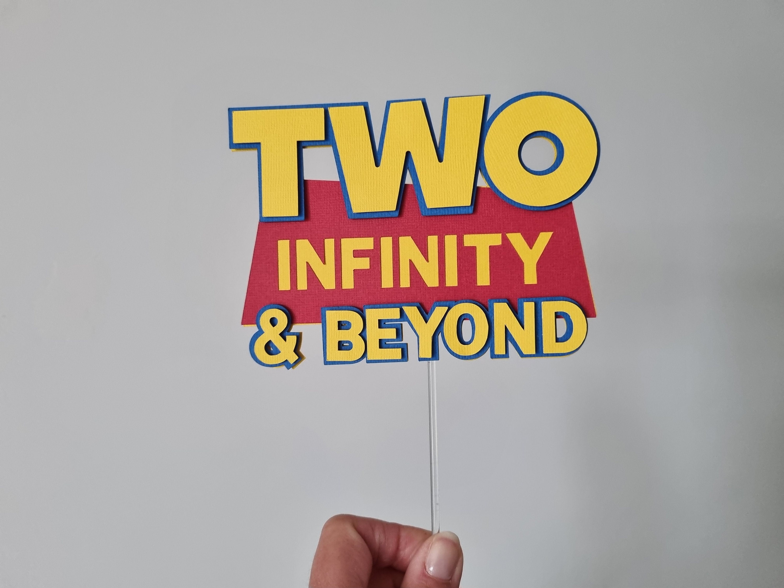 Toy Story Inspired Cake Topper Two Infinity & Beyond 2nd - Etsy