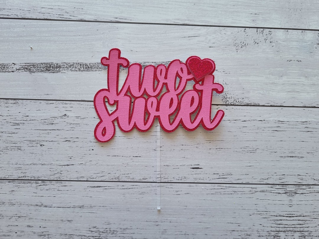 Two Sweet Cake Topper | Themed Cake Topper | Kids Birthday - Etsy Australia