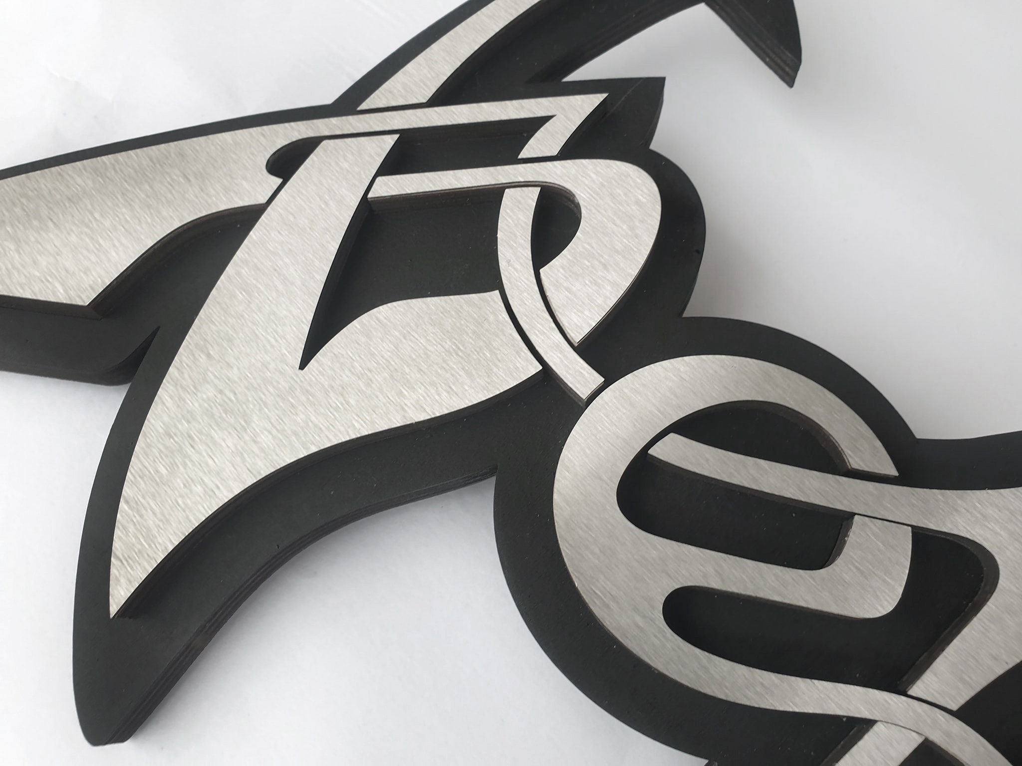 Venom Band LED Sign for Wall, Black Metal Fan Gift, Wood and Metal Art ...