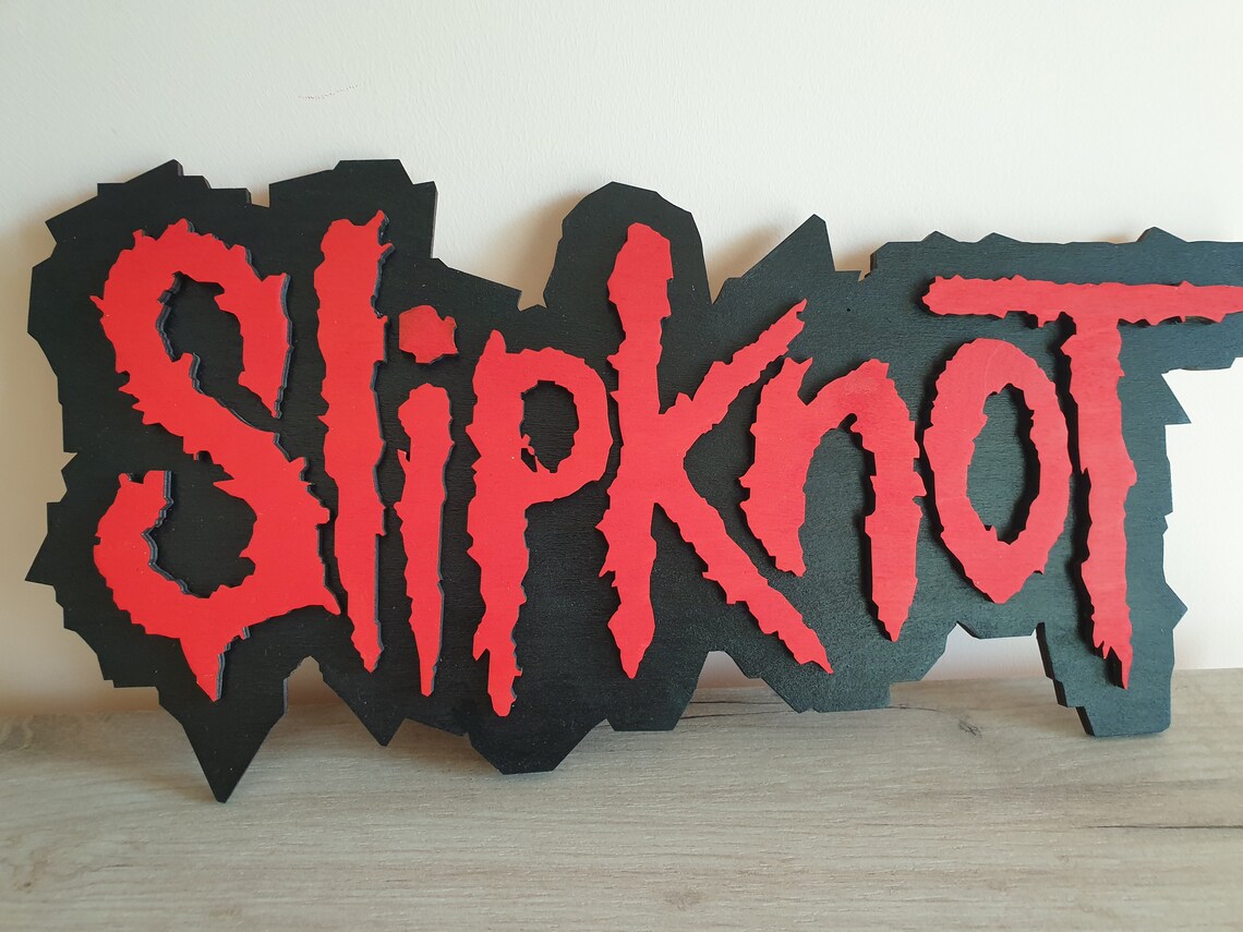 Slipknot Wood Sign for Wall Slipknot LED Sign Heavy Metal - Etsy