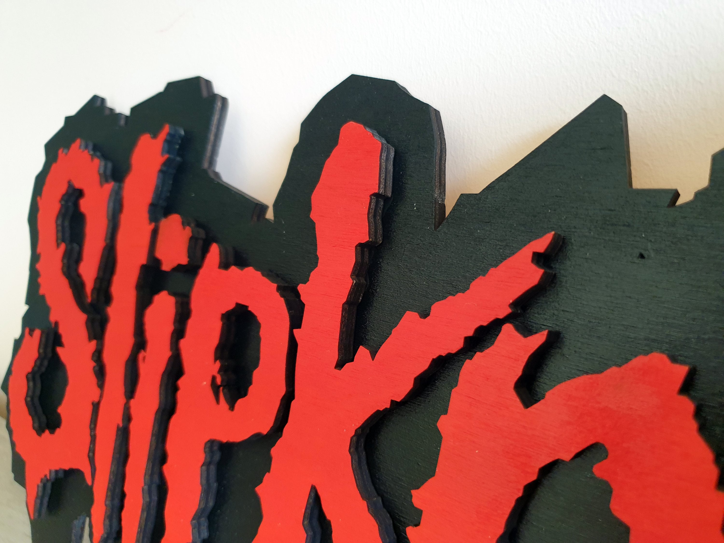 Slipknot Wood Sign for Wall, Slipknot LED Sign, Heavy Metal Bar Home ...