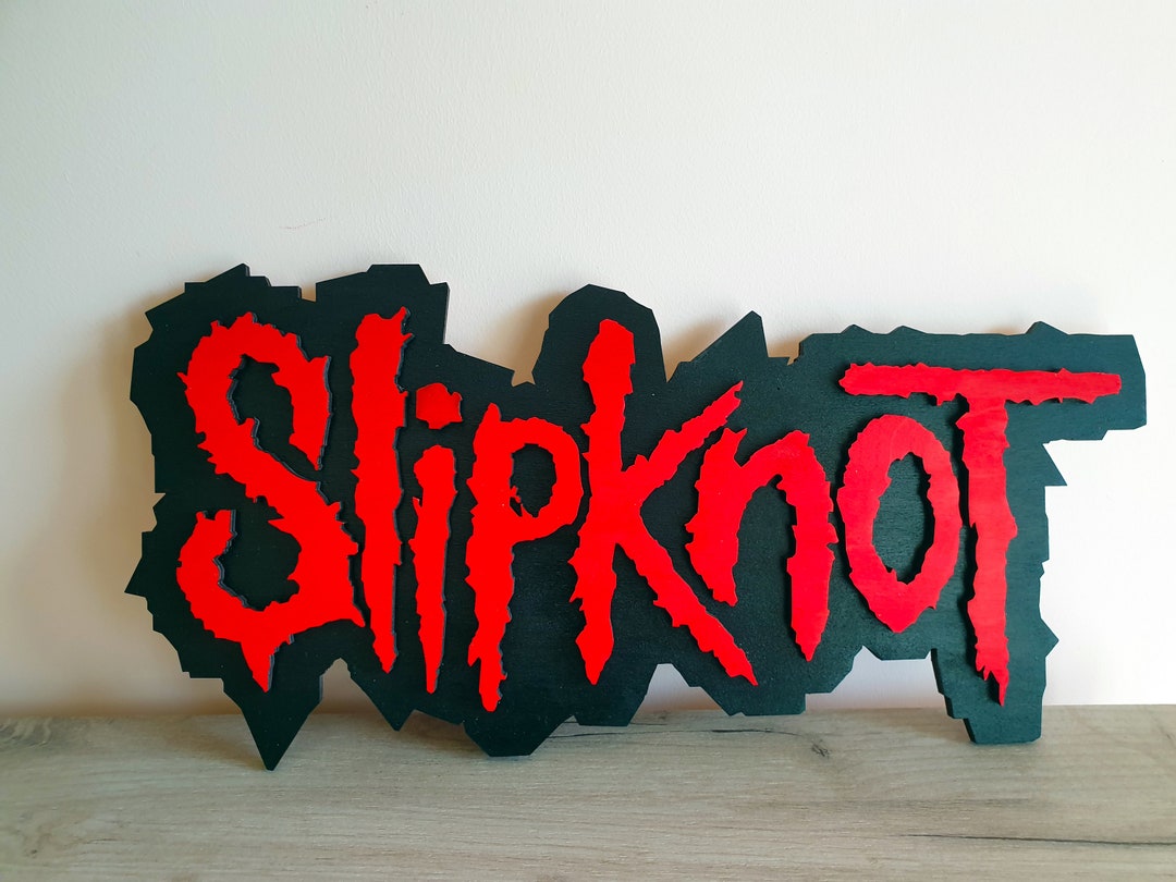 Slipknot Wood Sign for Wall Slipknot LED Sign Heavy Metal - Etsy