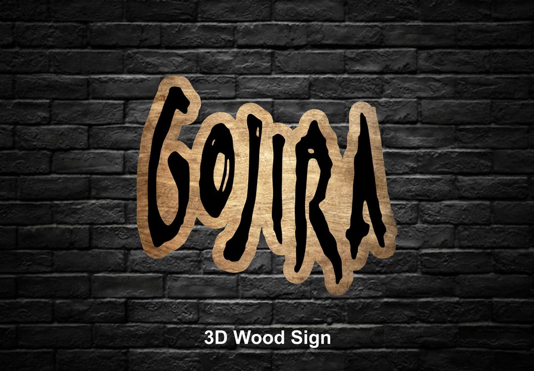 Gojira Band Wood LED Sign, 3D Custom Music Wall Art, Heavy Metal Band ...