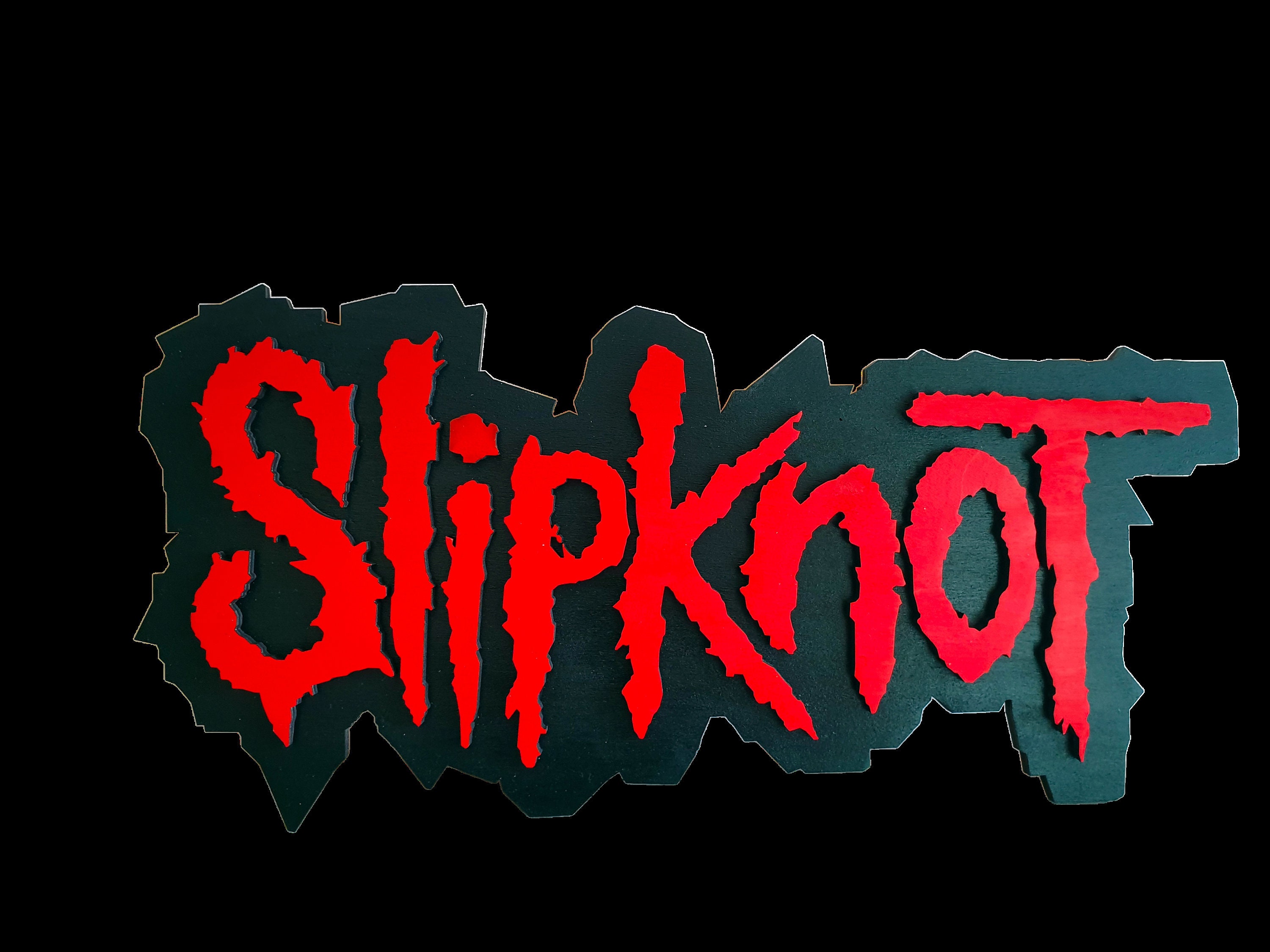 Slipknot Wood Sign for Wall, Slipknot LED Sign, Heavy Metal Bar Home ...