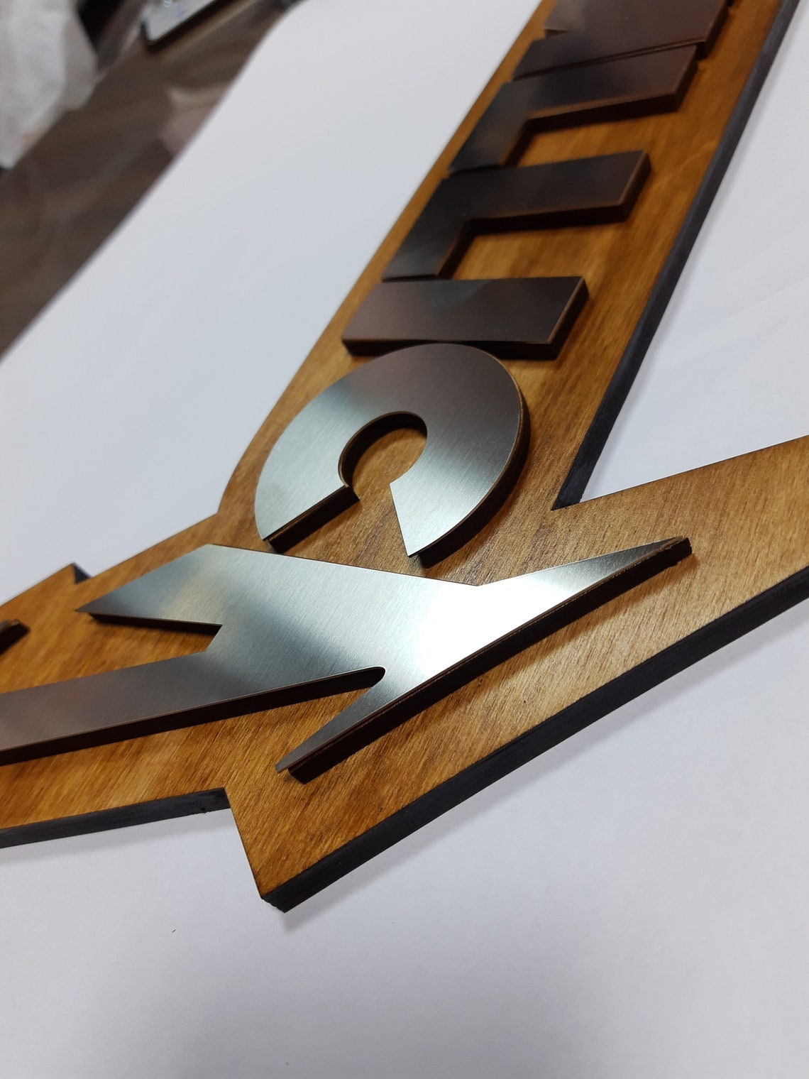 Venom Band LED Sign for Wall, Black Metal Fan Gift, Wood and Metal Art ...